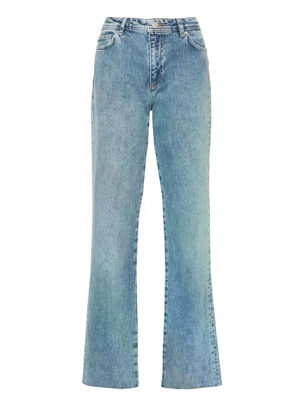 CHIARA FERRAGNI Logo-embroidered Straight Jeans - Blue