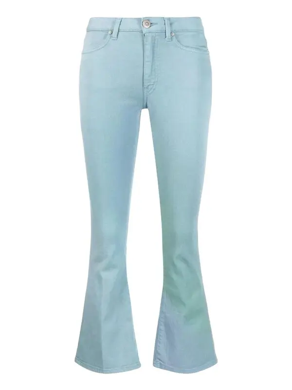 DONDUP Logo-patch Bootcut Jeans - Blue