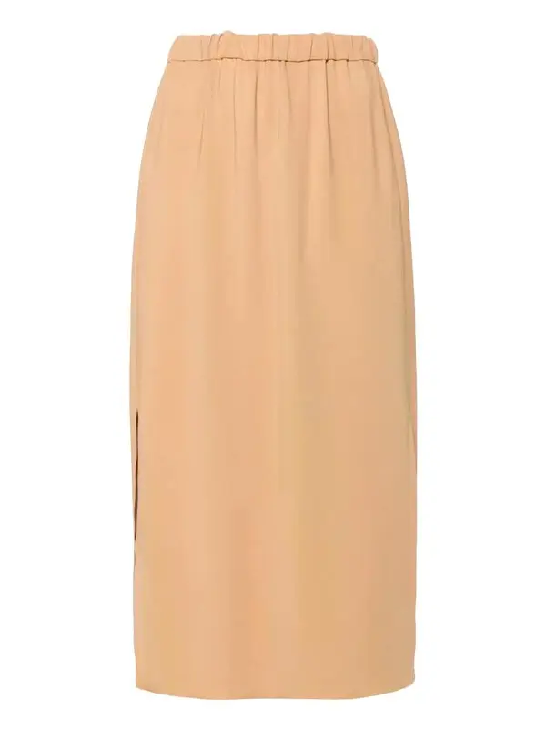 FORTE_FORTE Elasticated-waistband Midi Skirt - Neutrals