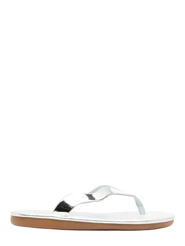 ANCIENT GREEK SANDALS Laconia Leather Sandals - Silver