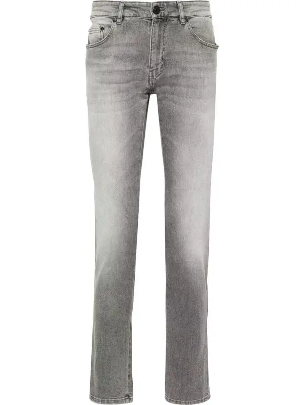 PT TORINO Slim-fit Mid-rise Jeans - Grey