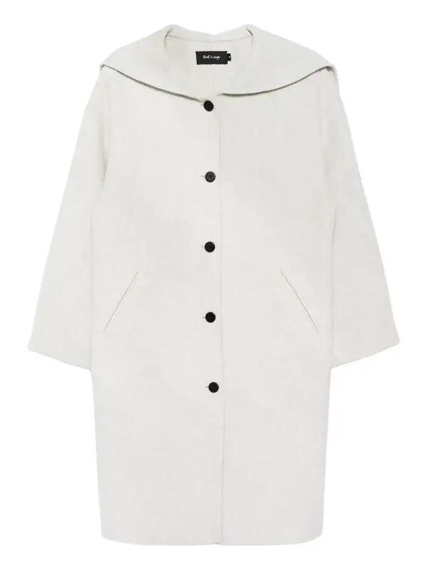TOUT A COUP Layered Trench Coat - Grey