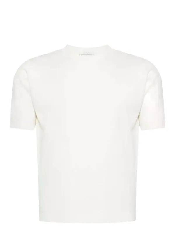 CRUCIANI Knitted T-shirt - Neutrals