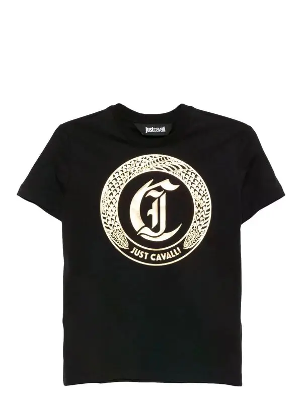 Just Cavalli Logo-print T-shirt - Black