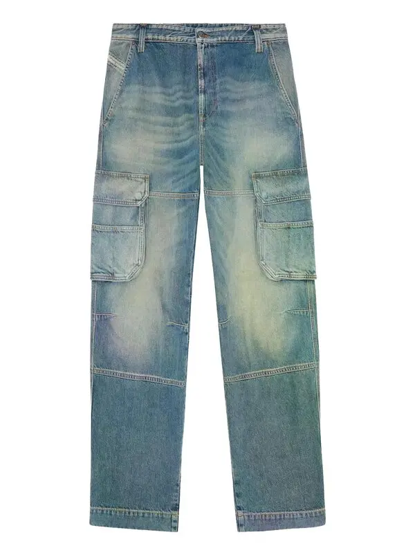 DIESEL® D-fish Straight-leg Jeans - Blue