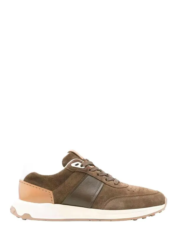 TOD'S Logo-patch Sneakers - Brown