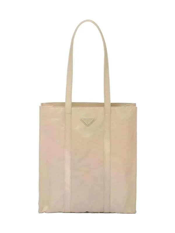 Prada Nappa Leather Tote Bag - Neutrals