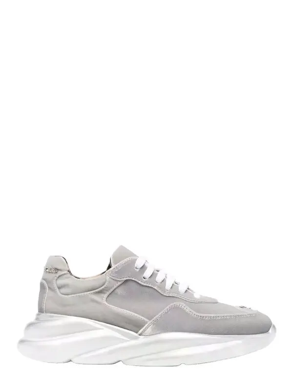 Philipp Plein Velvet Runner Metallic-effect Sneakers - Silver
