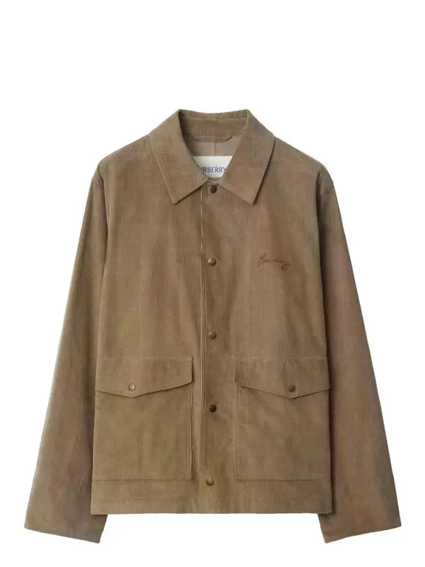 Burberry Corduroy Shirt Jacket - Brown