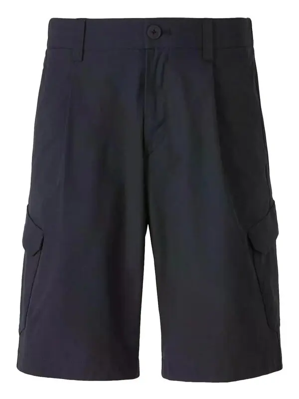 Herno Pleated Shorts - Blue