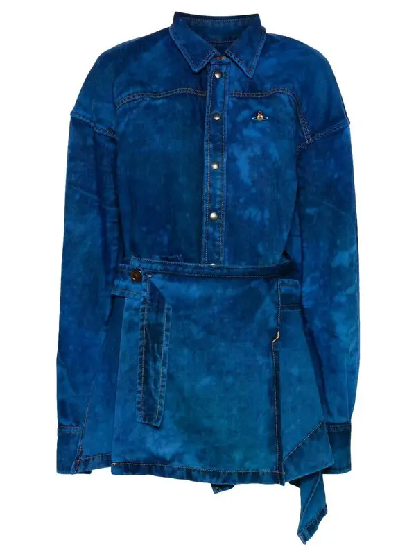 VIVIENNE WESTWOOD Meghan Faded Mini Dress - Blue