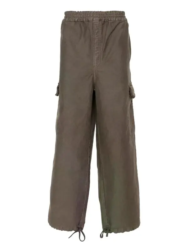 Études Studio Forum Twill Cotton Cargo Trousers - Brown