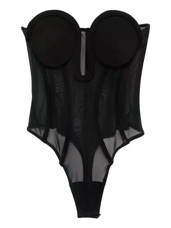 JEAN PAUL GAULTIER Corset Bodysuit - Black