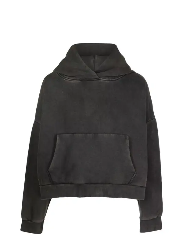 ENTIRE STUDIOS Washed Drop-shoulder Hoodie - Black