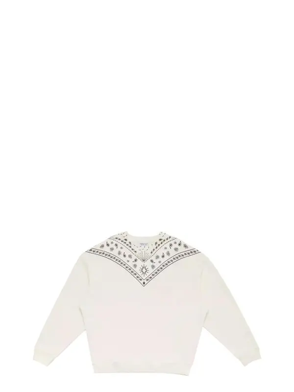 COUNTY OF MILAN Bandana-print Cotton Sweatshirt - Neutrals