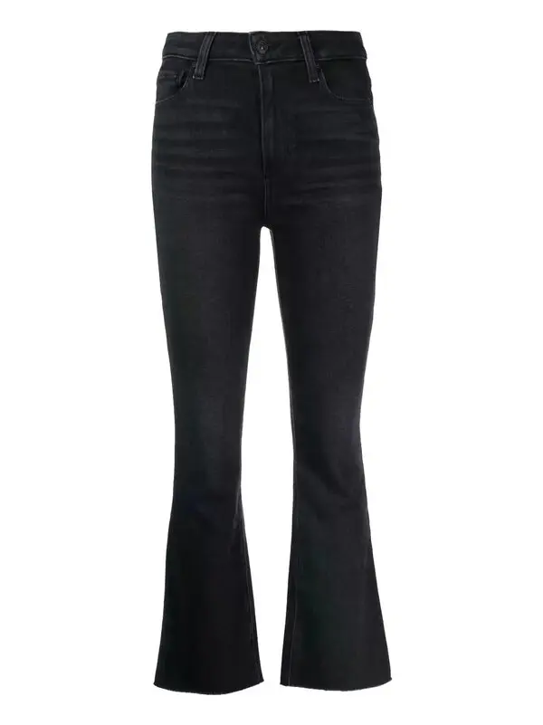 Paige Mid-rise Cropped Jeans - Black
