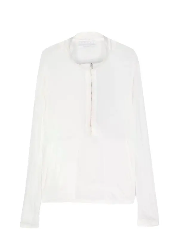 RANRA Sidur Half-zip Modal Sweatshirt - White