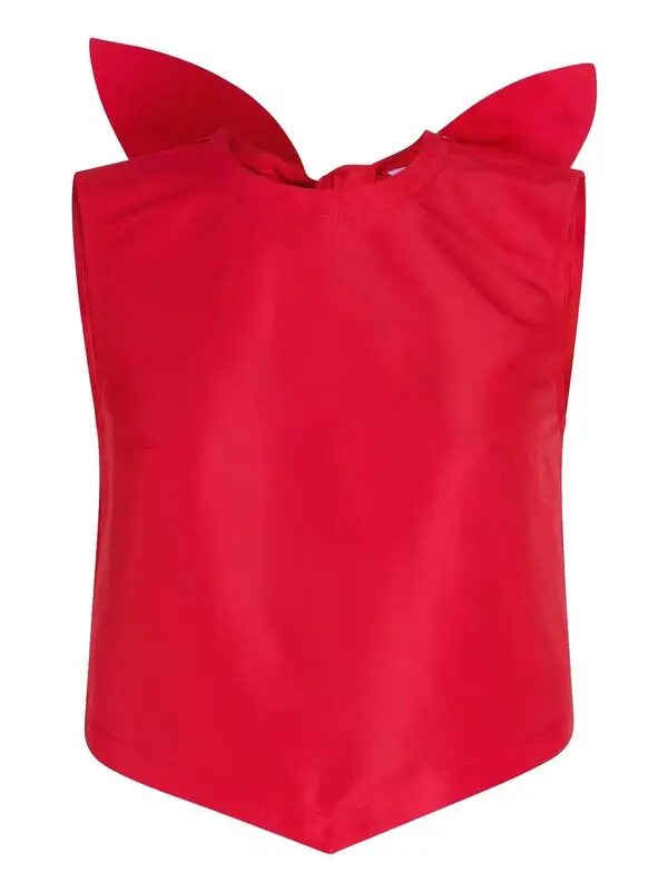 PATOU Faille Scarf Top - Red