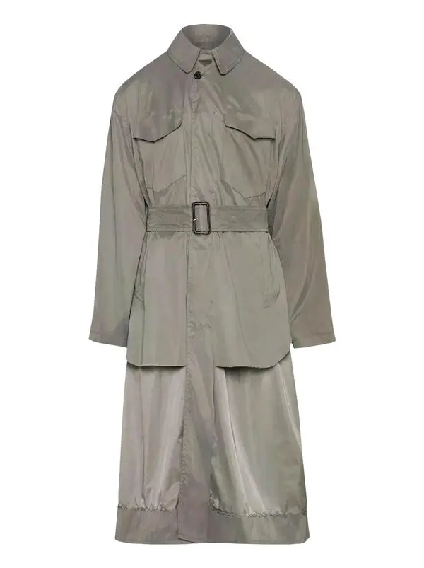 MAISON MARGIELA Décortiqué Reversible Trench Coat - Grey