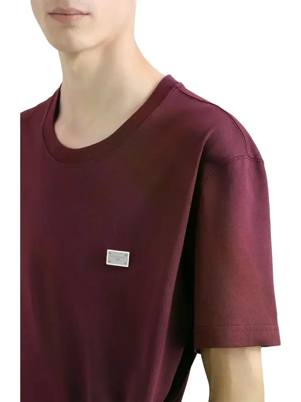 Dolce & Gabbana Logo-plaque T-shirt - Red