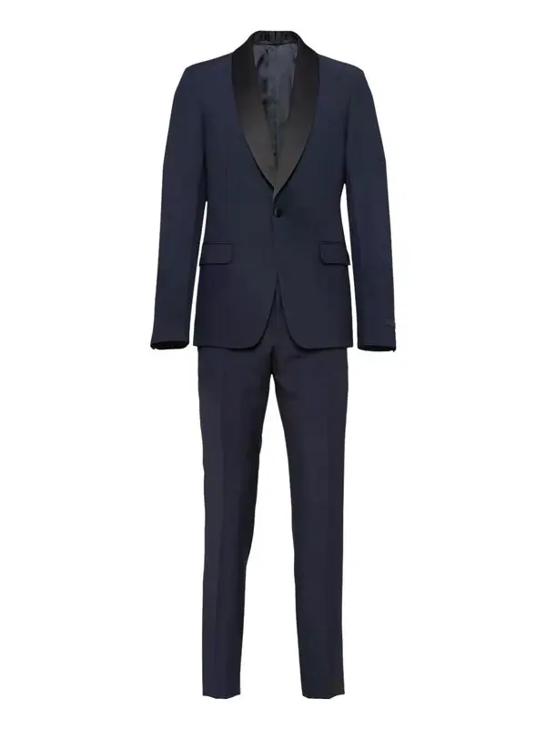 Prada Single-breasted Wool-mohair Tuxedo - Blue