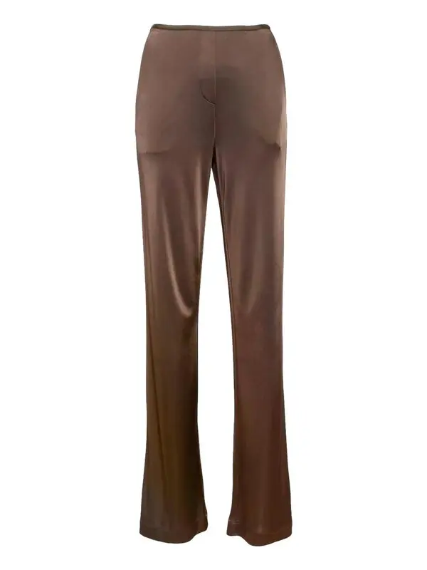 Helmut Lang Fluid Straight-leg Trousers - Brown