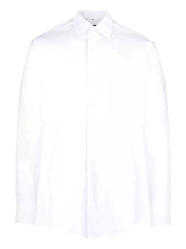 BOSS Slim-fit Shirt In Easy-iron Stretch-cotton Poplin - White