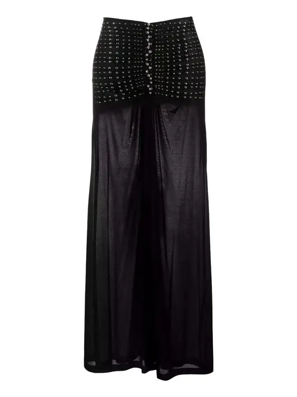 Rabanne High-waisted Studded Skirt - Black