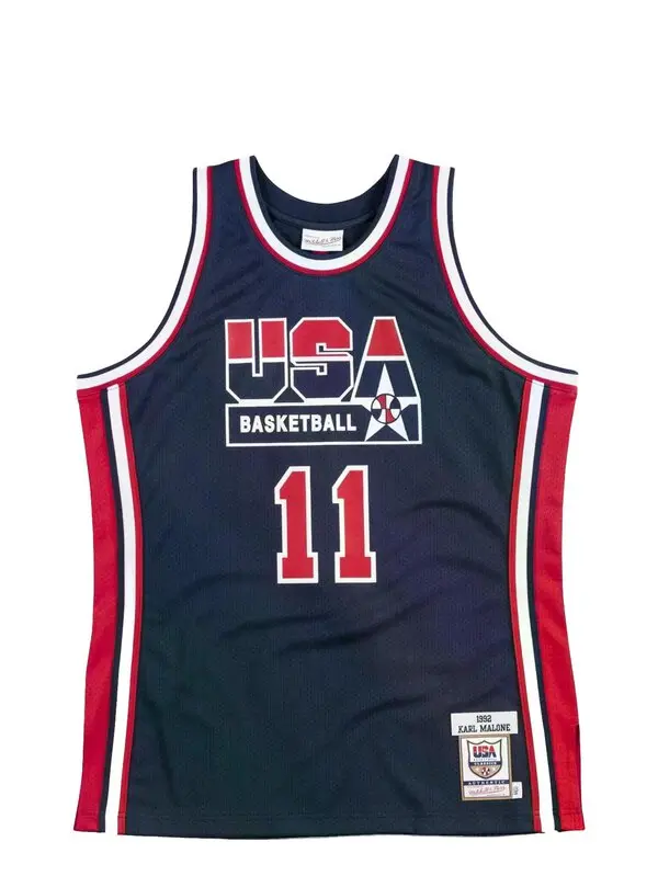 Mitchell & Ness Authentic Team Usa 1992 Karl Malone Jersey - Blue