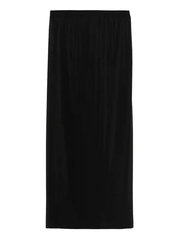 Wardrobe.NYC Semi-sheer Midi Skirt - Black