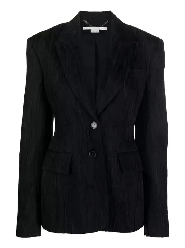 Stella McCartney Jacquard Single-breasted Blazer - Black