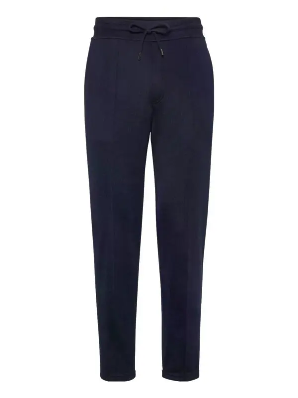 Brunello Cucinelli French-terry Track Pants - Blue