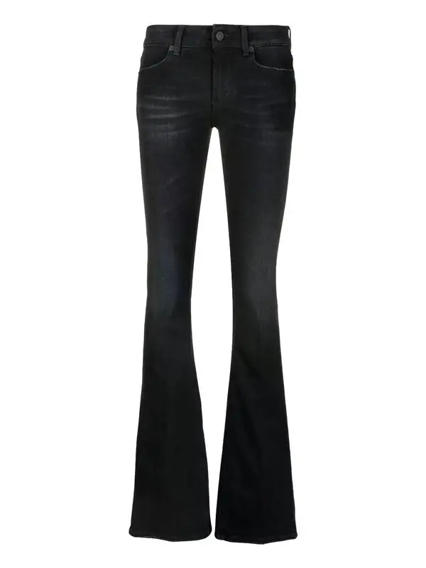 DONDUP Low-rise Flared Jeans - Black