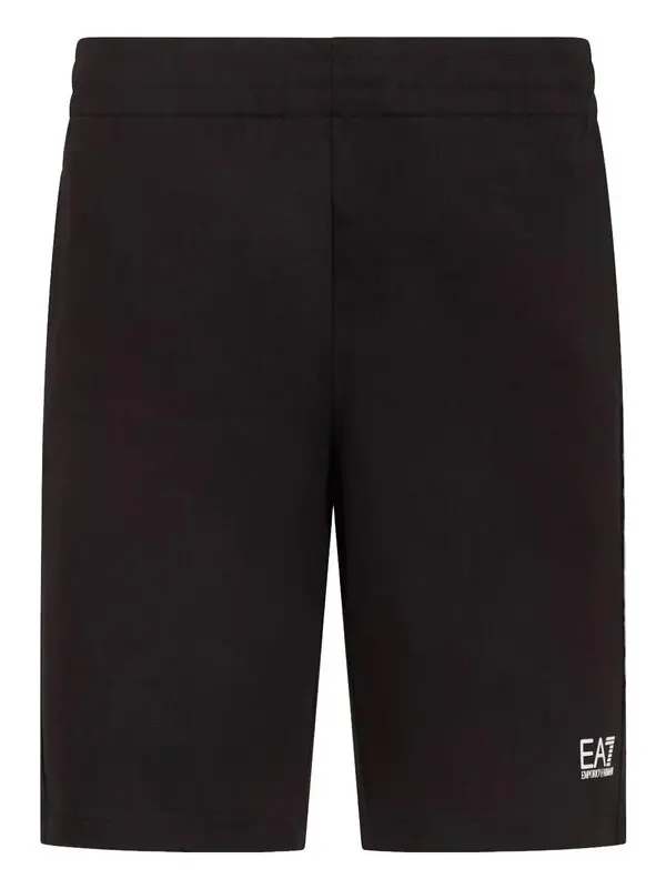 EA7 Logo-print Shorts - Black