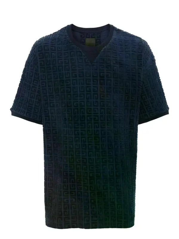 Givenchy 4g Cotton Towelling T-shirt - Blue