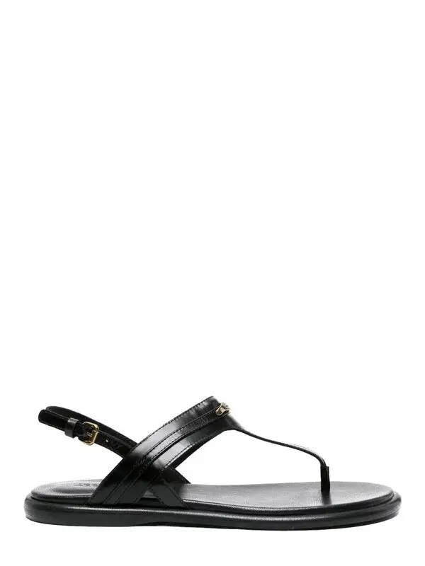 Isabel Marant Étoile Nya Leather Slingback Sandals - Black