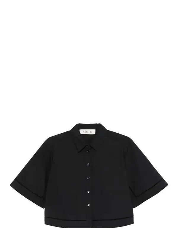 RÓHE Cotton Shirt - Black