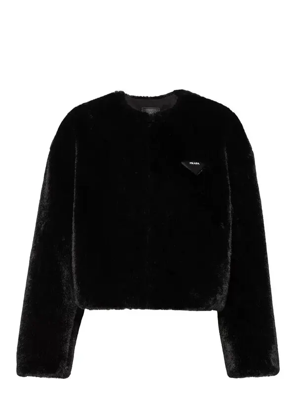 Prada Aspen Triangle-logo Jacket - Black