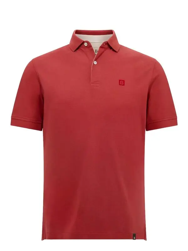 Boggi Milano Cotton Polo Shirt - Red