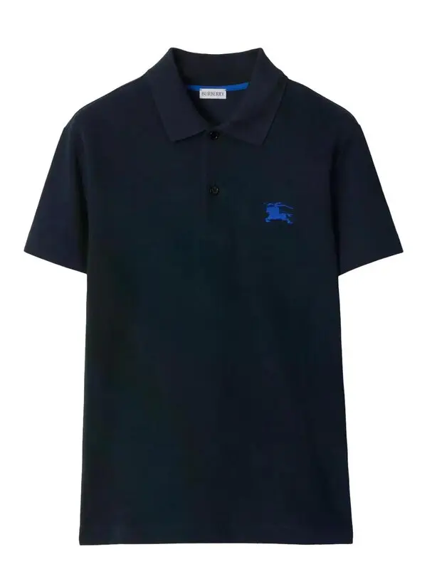 Burberry Ekd Cotton Polo Shirt - Blue
