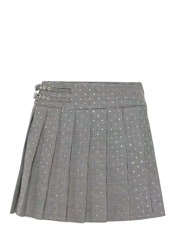 Philipp Plein Pleated Mini Skirt - Black