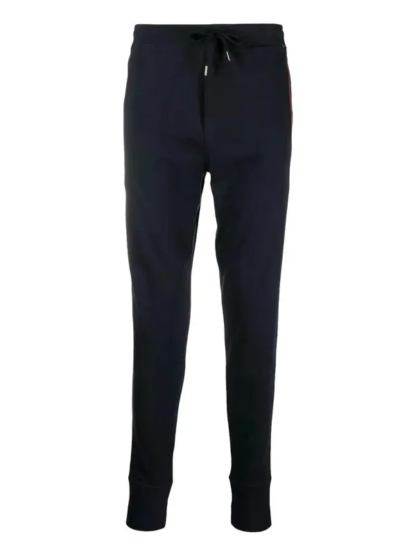 Paul Smith Stripe-trim Track Pants - Blue
