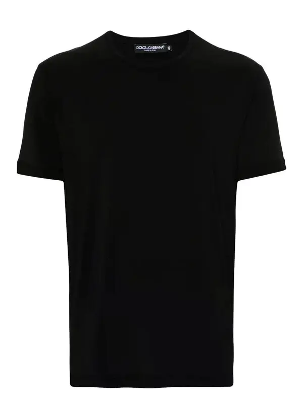 Dolce & Gabbana Crew-neck Short-sleeve T-shirt - Black