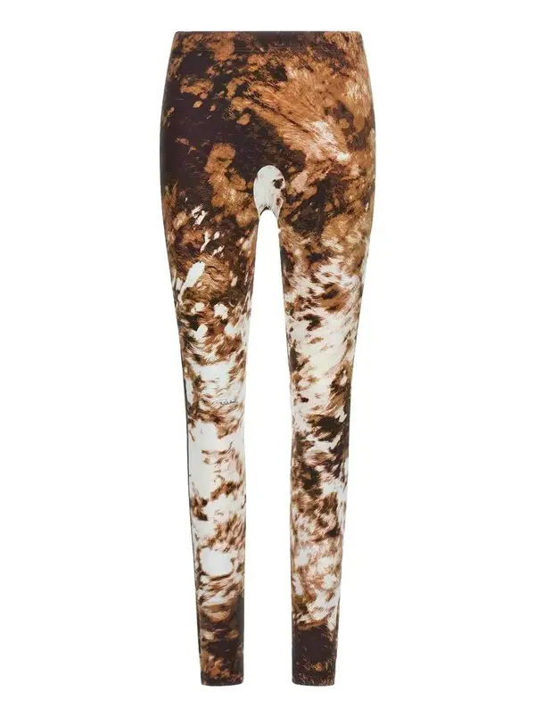 Roberto Cavalli Appaloosa-print Leggings - Brown