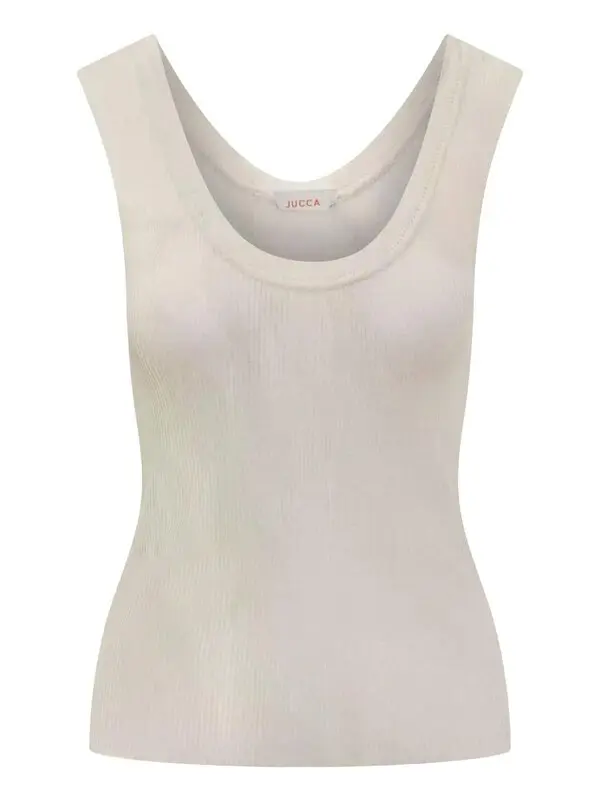 JUCCA Ribbed Tank Top - Neutrals