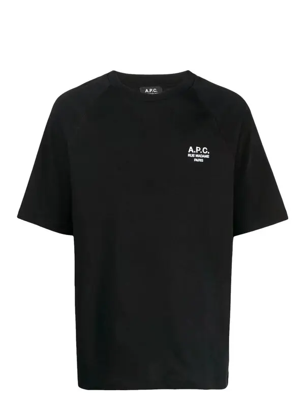 A.p.c. Willy Logo-embroidered Cotton T-shirt - Black