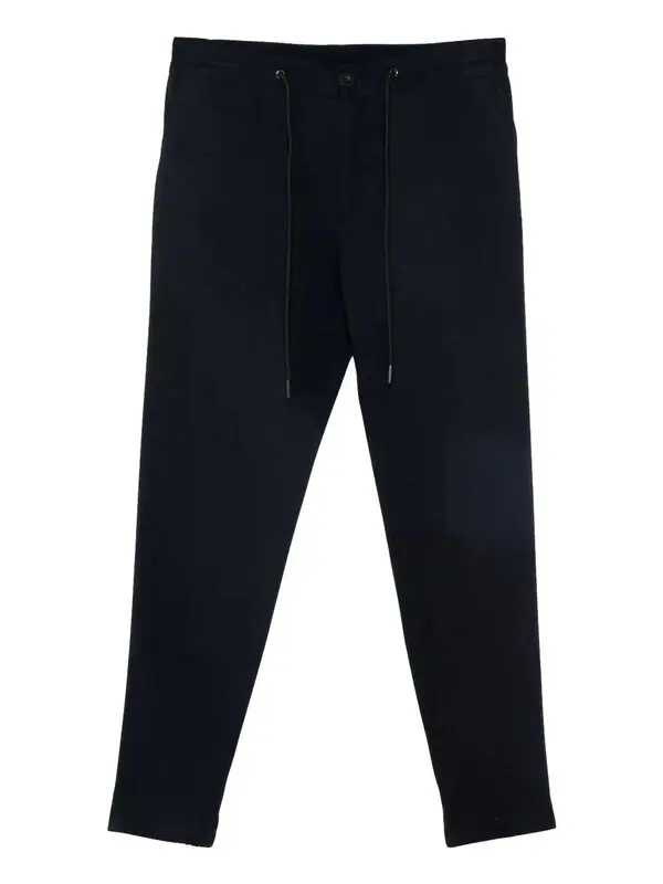 TOMBOLINI Cropped Tapered Trousers - Blue