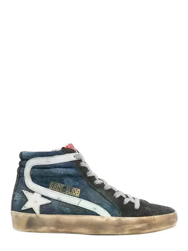 GOLDEN GOOSE Slide Classic Sneakers - Blue