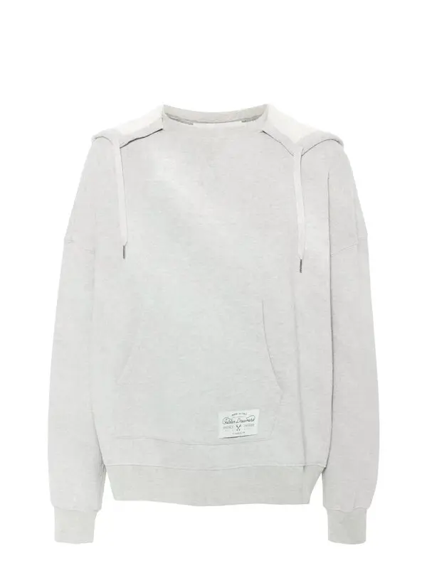 GOLDEN GOOSE Printed Cotton Hoodie - Grey