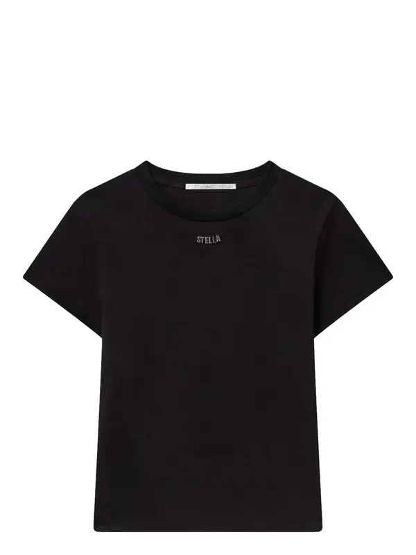 Stella McCartney Logo-charm T-shirt - Black